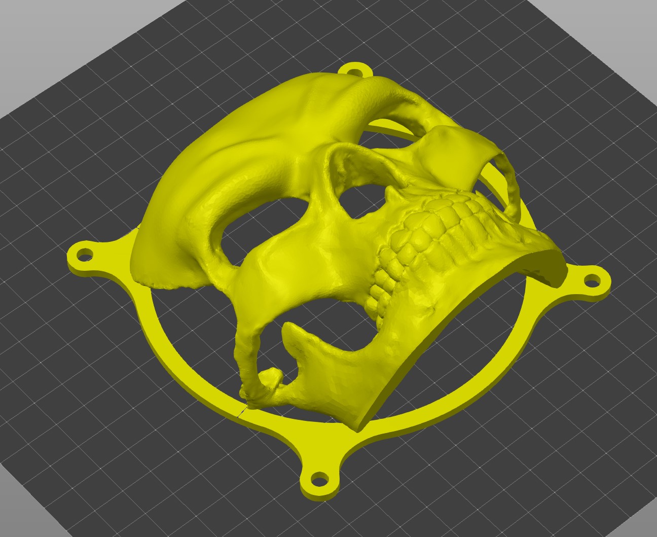 3d skull fan 120mm by FusionNetMakerWorld: Download Free 3D Models