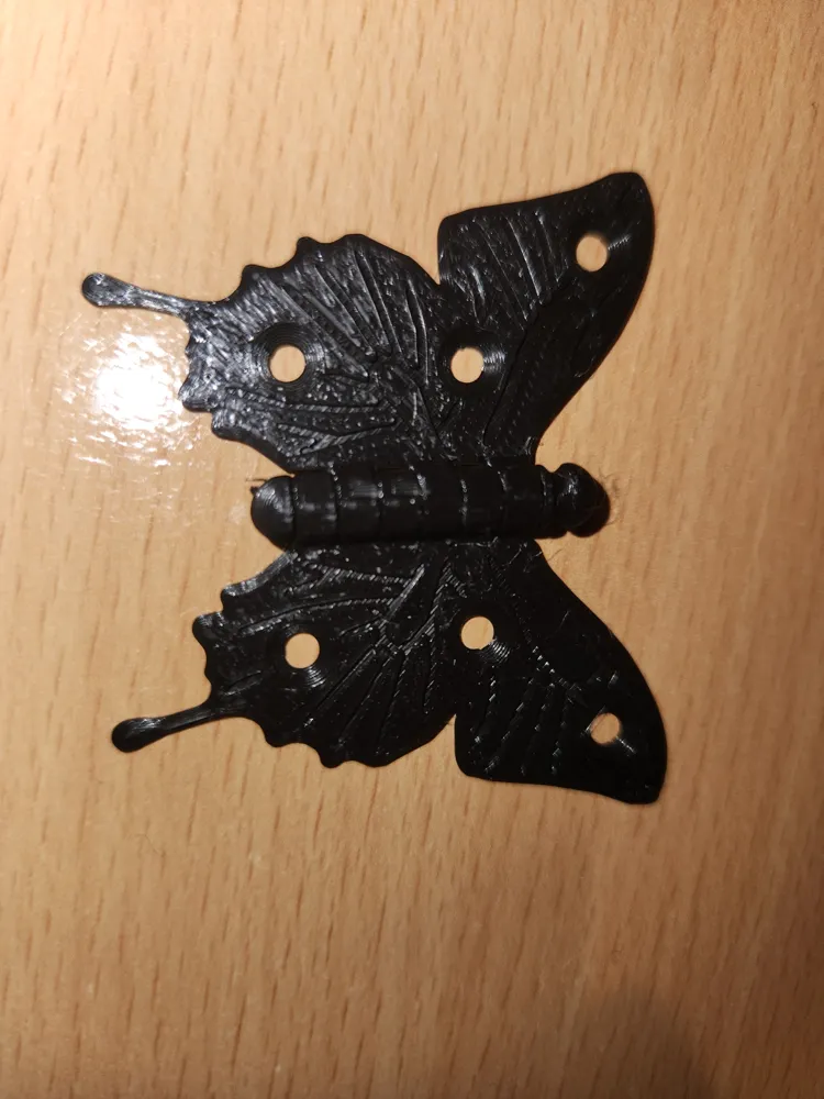Swallowtail Hinge Print-in-Place by Fusion_Layer - MakerWorld