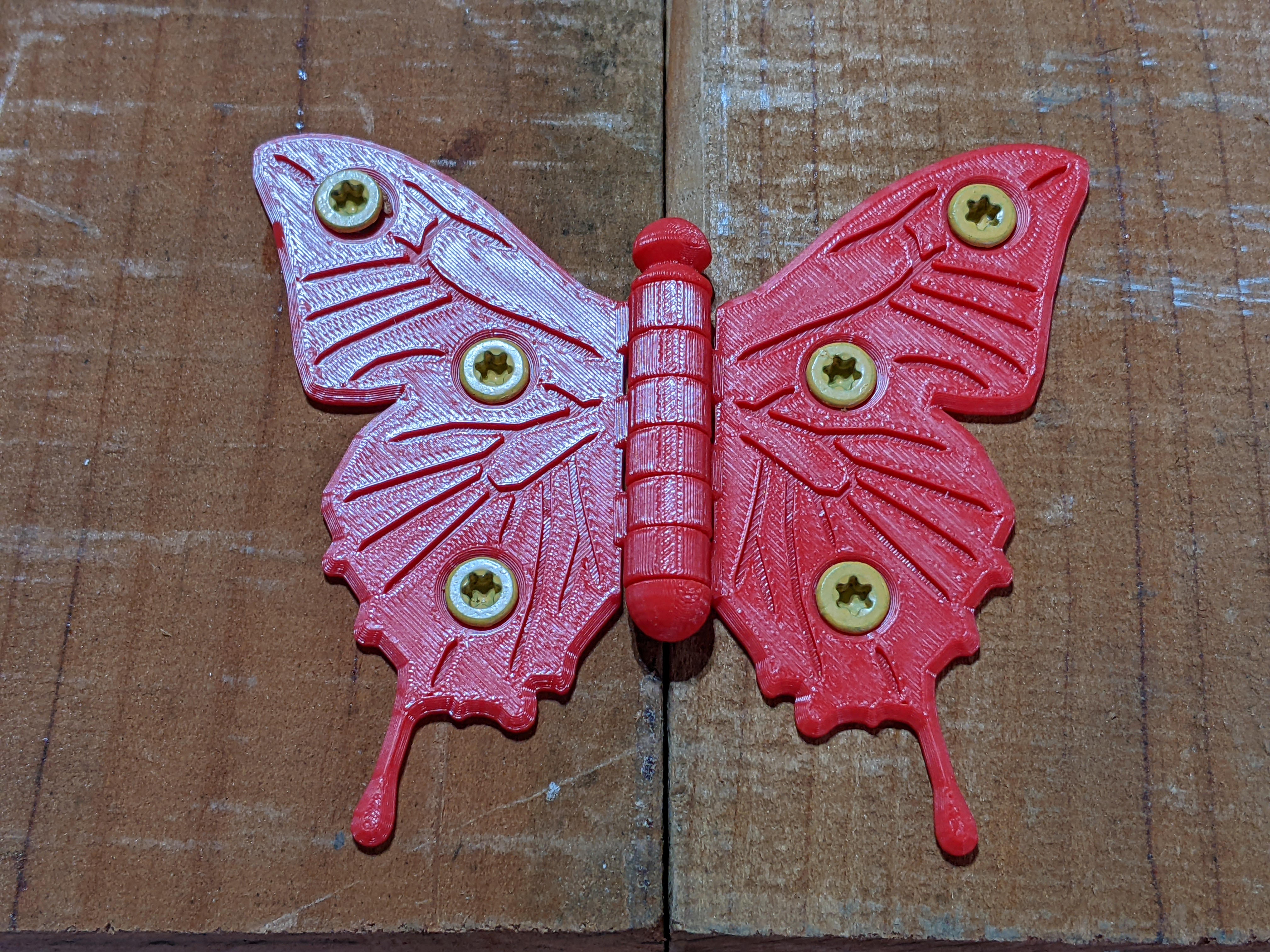 Swallowtail Hinge Print-in-Place by Fusion_Layer - MakerWorld