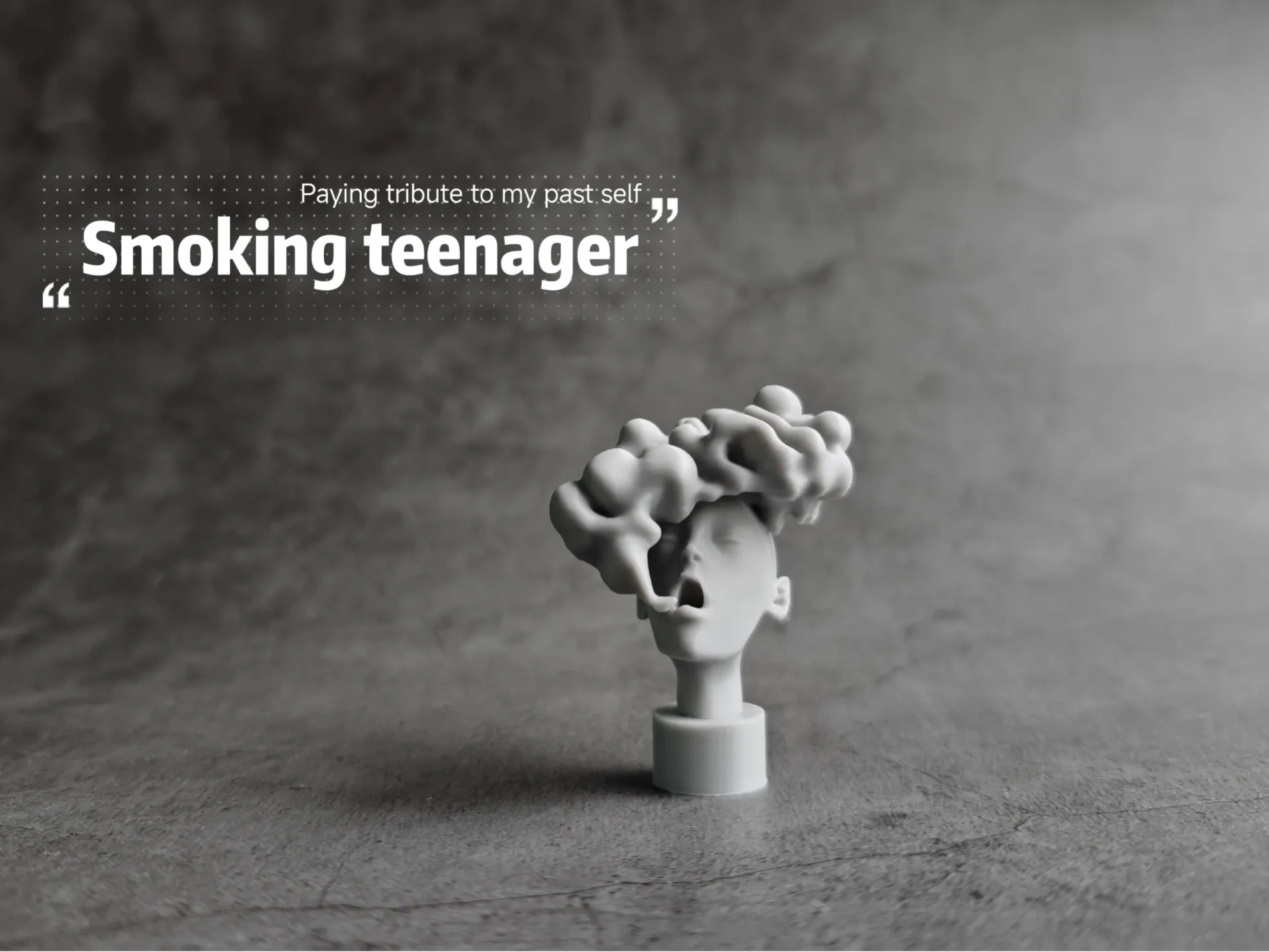 Smoking Boy Miniature Figurine Art Piece by 云朵朵小姐姐的爸爸MakerWorld: Download Free 3D Models