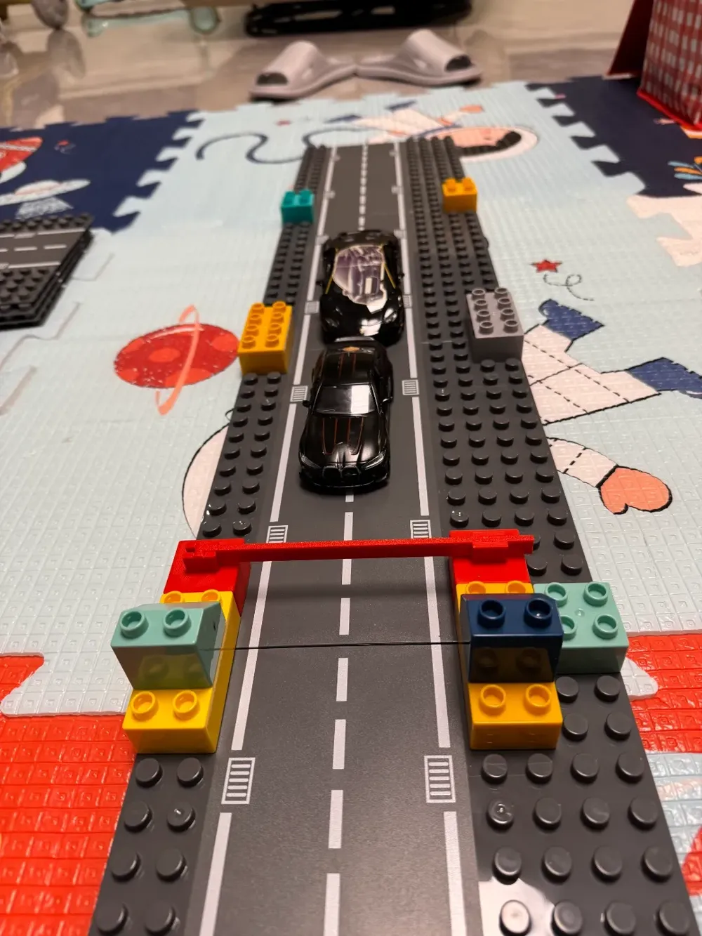 Lego large particle parking lot boom barrier by 北洋舰长 - MakerWorld