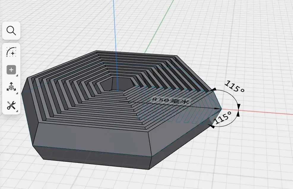 Articulated Hexagonal Fidget Toy Carrot Tower Retractable Spiral ...