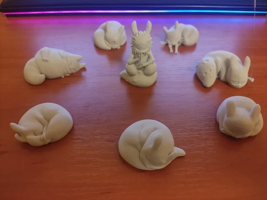 Rain World Slugcat sleeping - Free 3D Print Model - MakerWorld