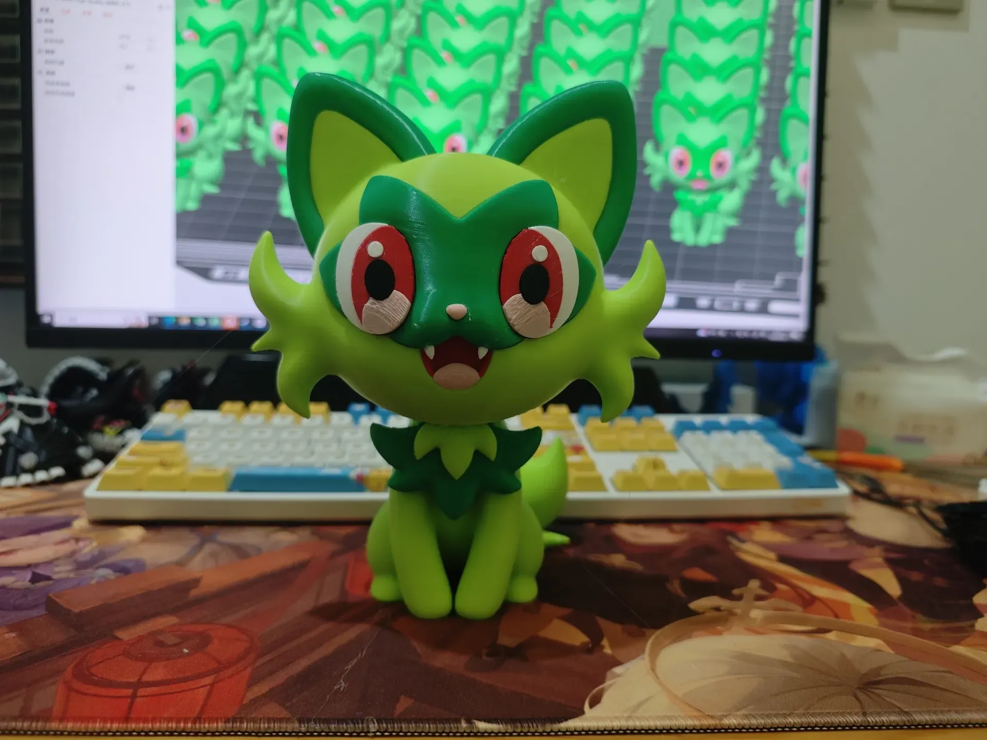 Pokémon—Sprigatito - Free 3D Print Model - MakerWorld