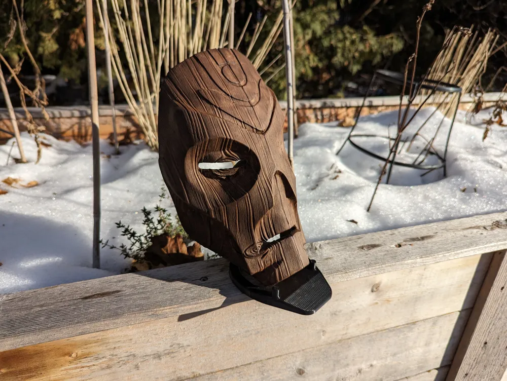 Skyrim Dragon Priest Wooden Mask - Free 3D Print Model - MakerWorld