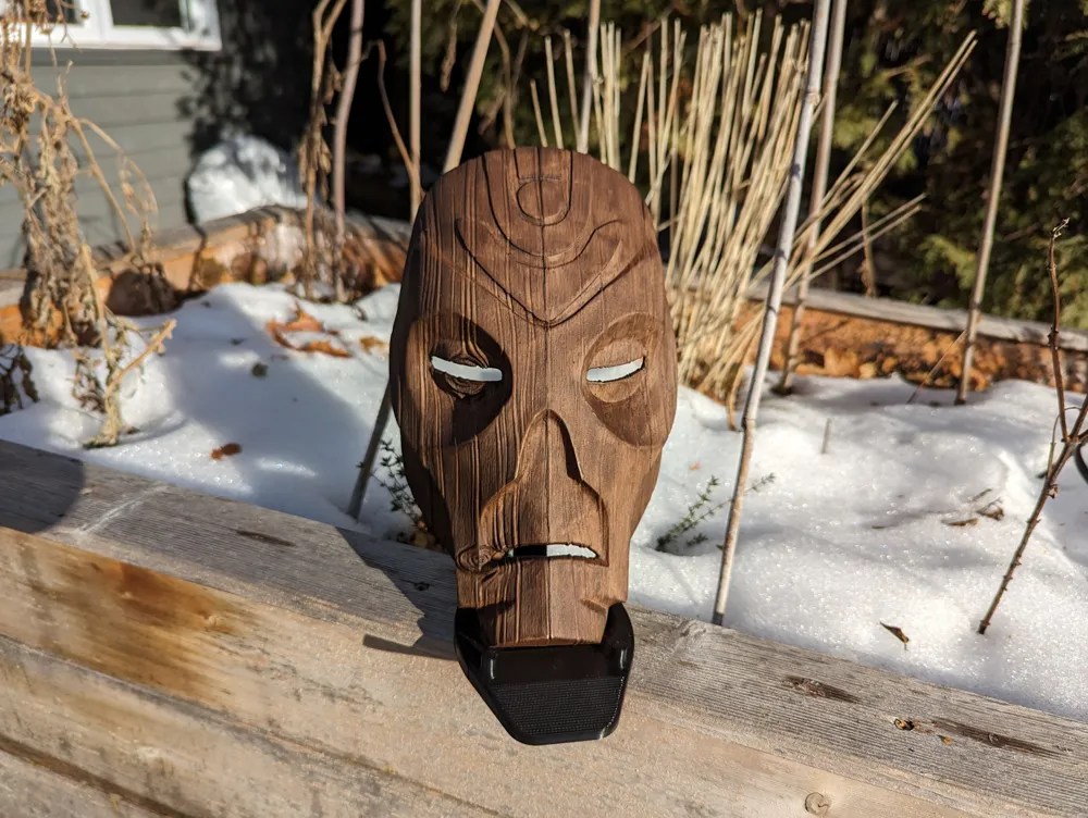 Skyrim Dragon Priest Wooden Mask - Free 3D Print Model - MakerWorld