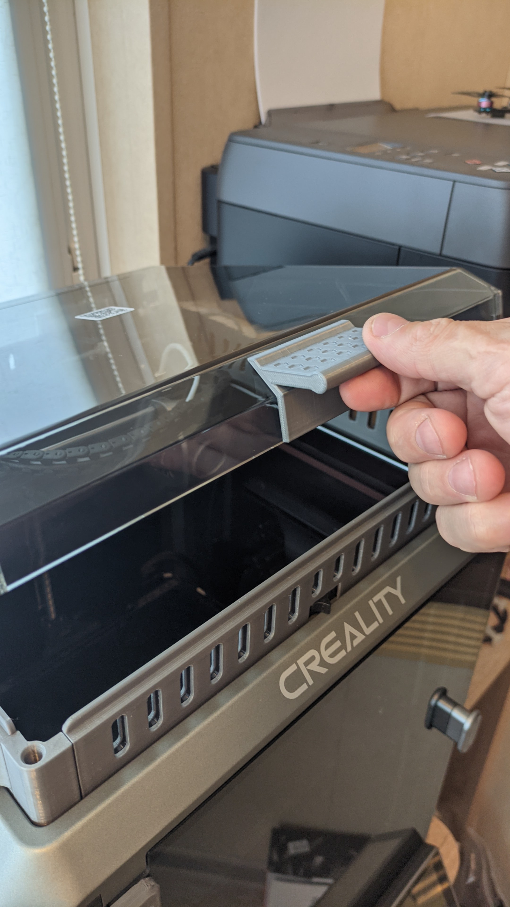 Lid Riser Handle Creality K1C by NEBULAX - MakerWorld