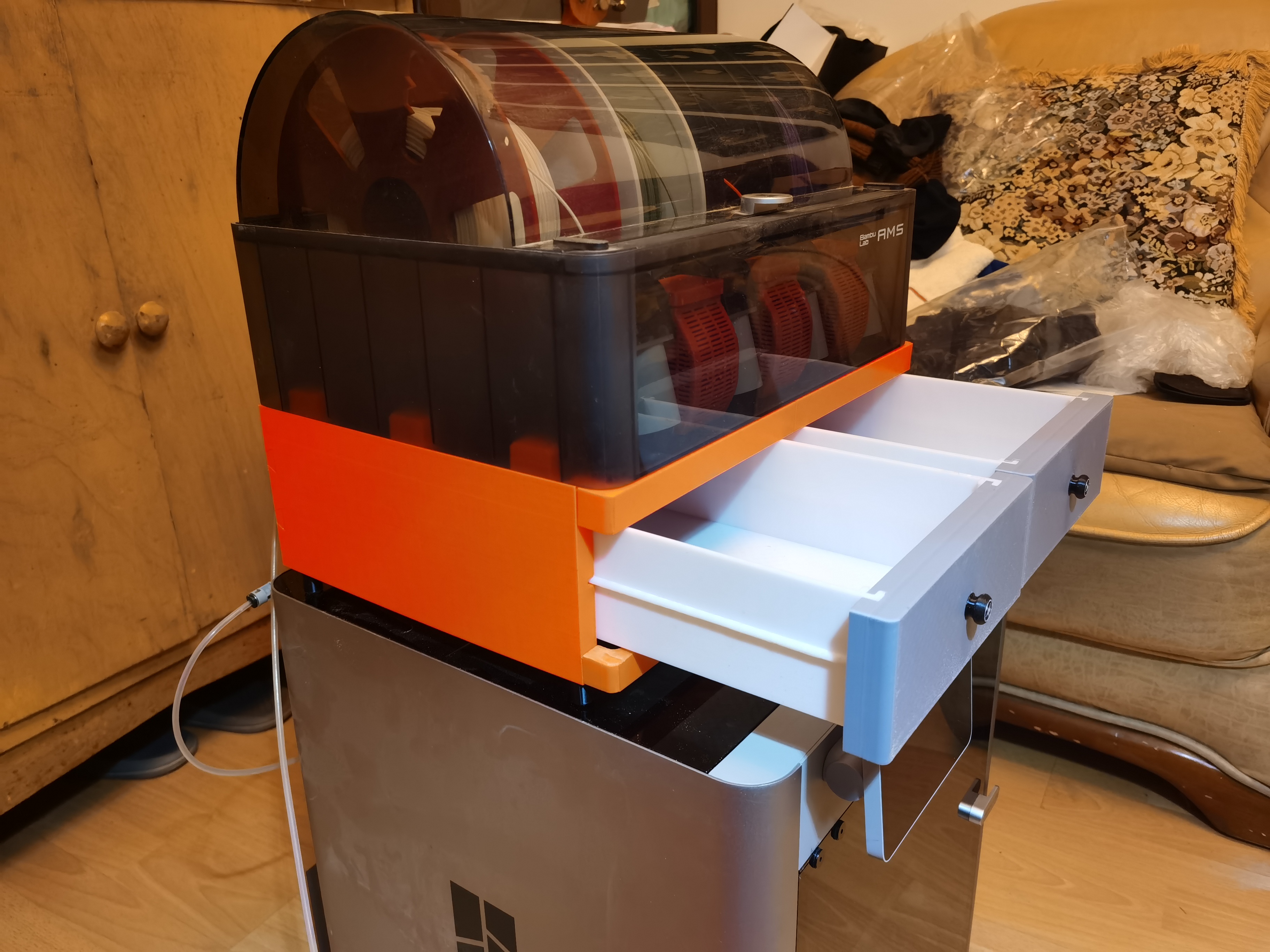 put on the printer Bambu AMS drawer Stand by user_2390473665 - MakerWorld