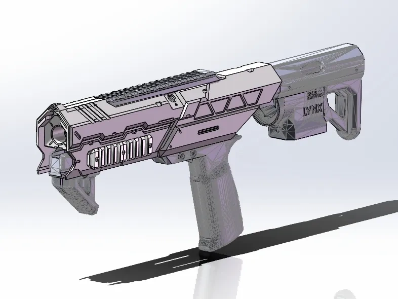 Black Pepper Short Cat Sci-Fi Fishbone by yuhuajie92 - MakerWorld