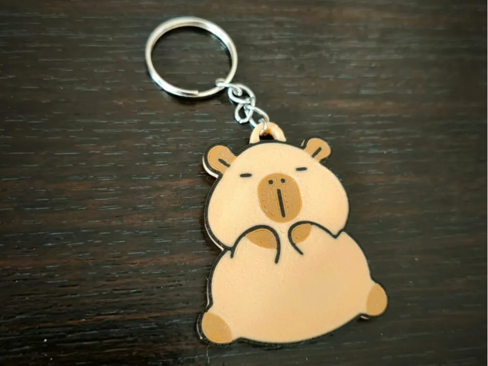 Capybara Keychain by Rodri Echarren - MakerWorld