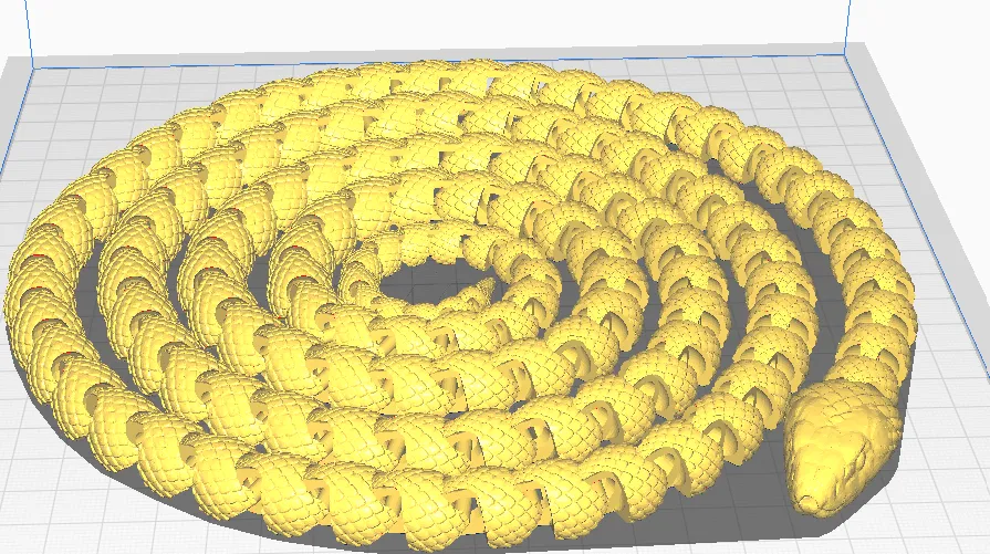 A very long snake with scales by Digitzia_novaxe MakerWorld: Download ...