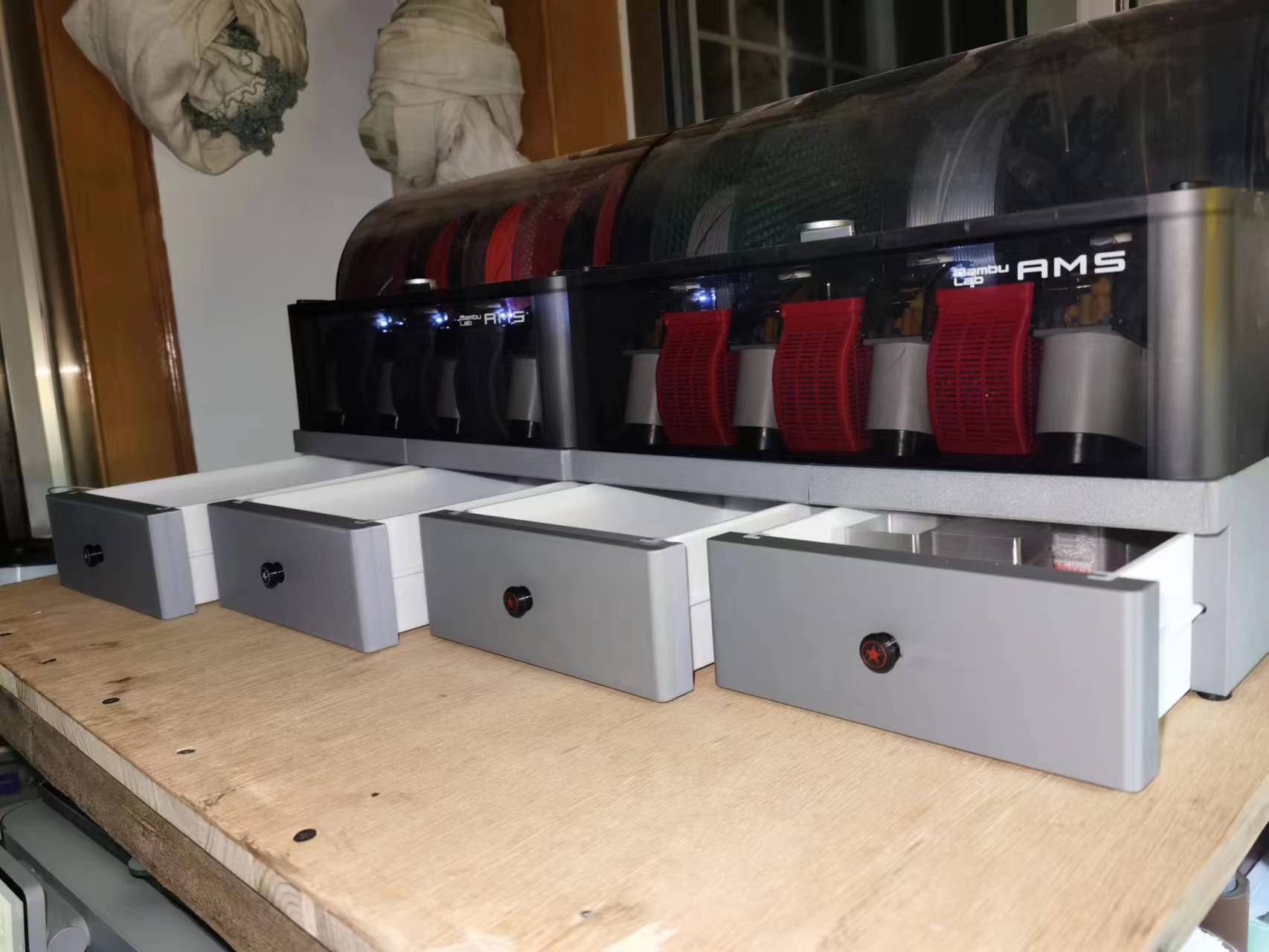 Bambu AMS drawer Stand by FusionWave - MakerWorld