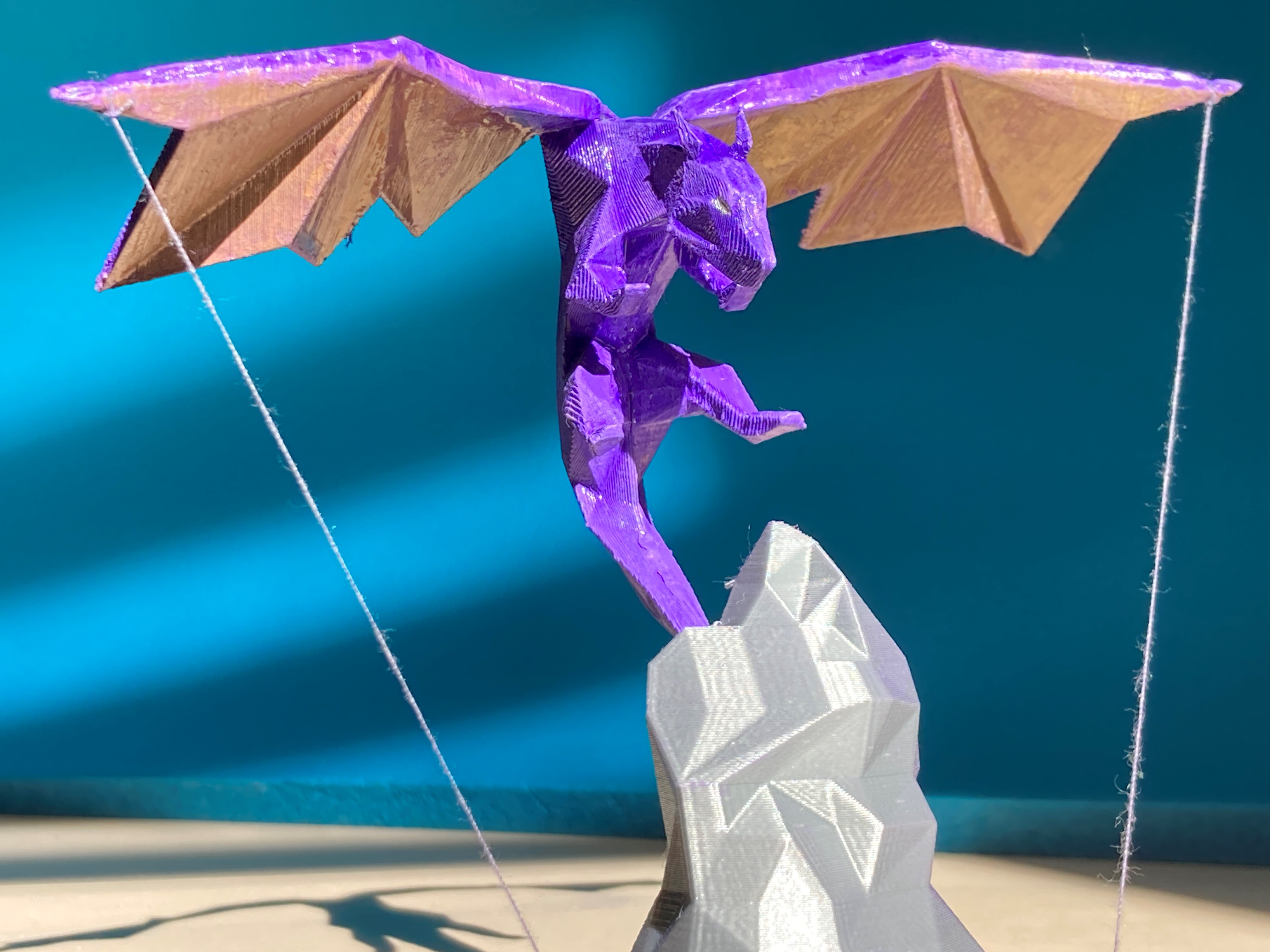 Low Poly Tensegrity Dragon by quantum9 - MakerWorld