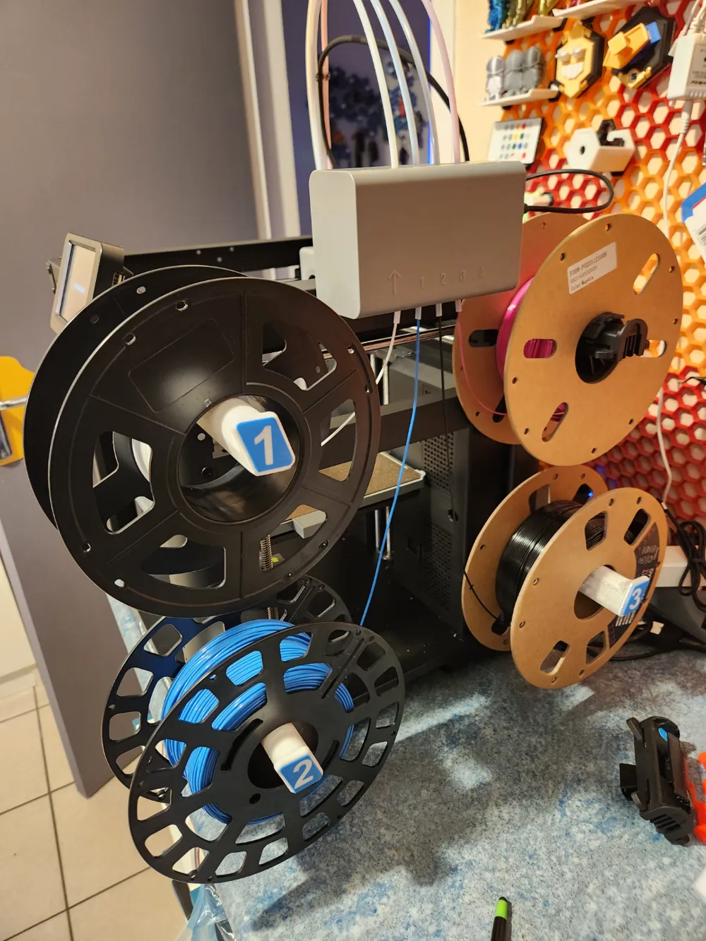 UPGRADE AD5X Spool Holders and IFS Lifter - Free 3D Print Model ...