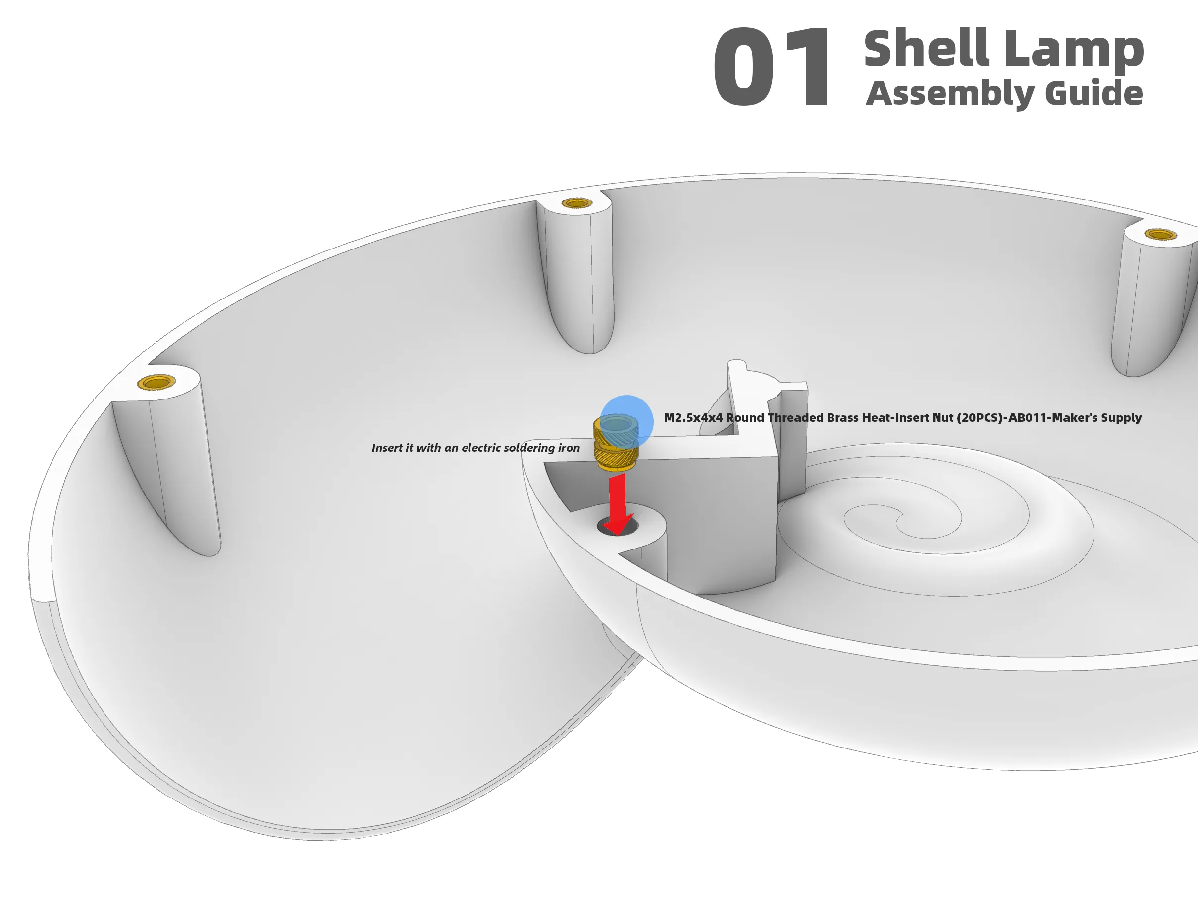 Shell Lamp V2.0 - Free 3D Print Model - MakerWorld