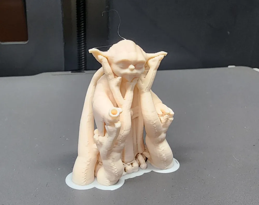 Master Yoda Miniature w/Filament Lightsaber - Free 3D Print Model ...