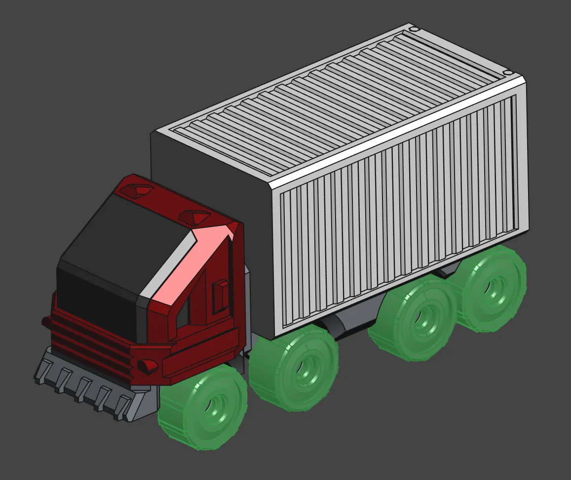 Container Hauler - Model Kit - Free 3D Print Model - MakerWorld