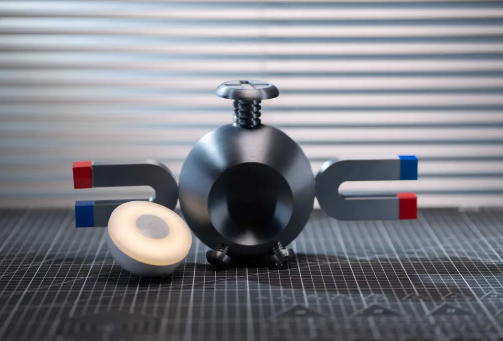 081 Magnemite 小磁怪 Mijia Bedside Lamp 2 Skin - Free 3D Print Model ...