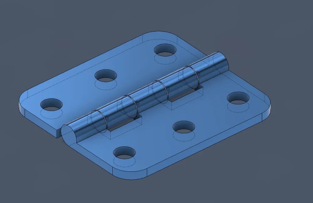 Print-in-Place Simple Hinge (no supports needed) by ModelCraft_Magi ...