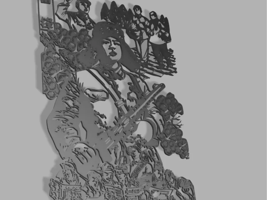 Lei Feng Paper-cut Shadow Puppetry by Max_one MakerWorld: Download Free ...