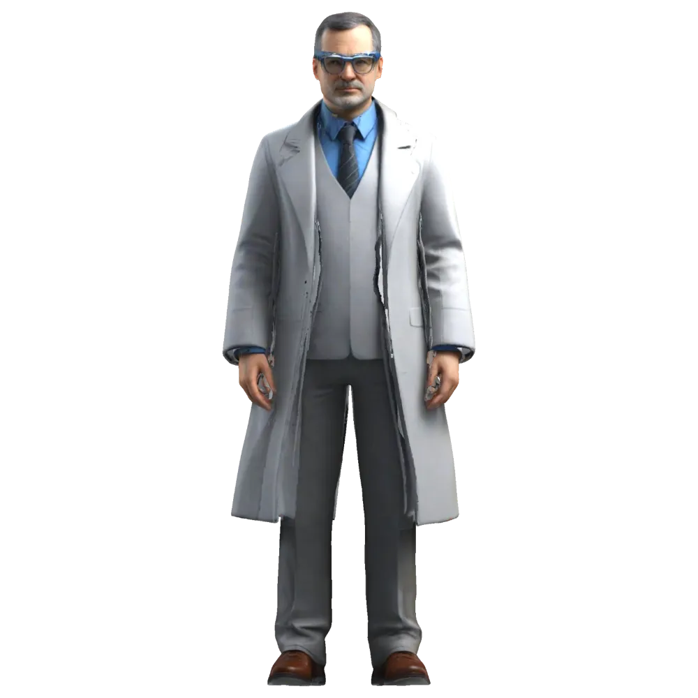 Professional Lab Coat Character by Factexpress@Lab - MakerWorld