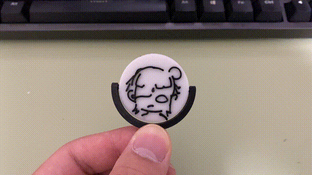 Nezha spinning coin fidget spinner keychain by Ray - MakerWorld