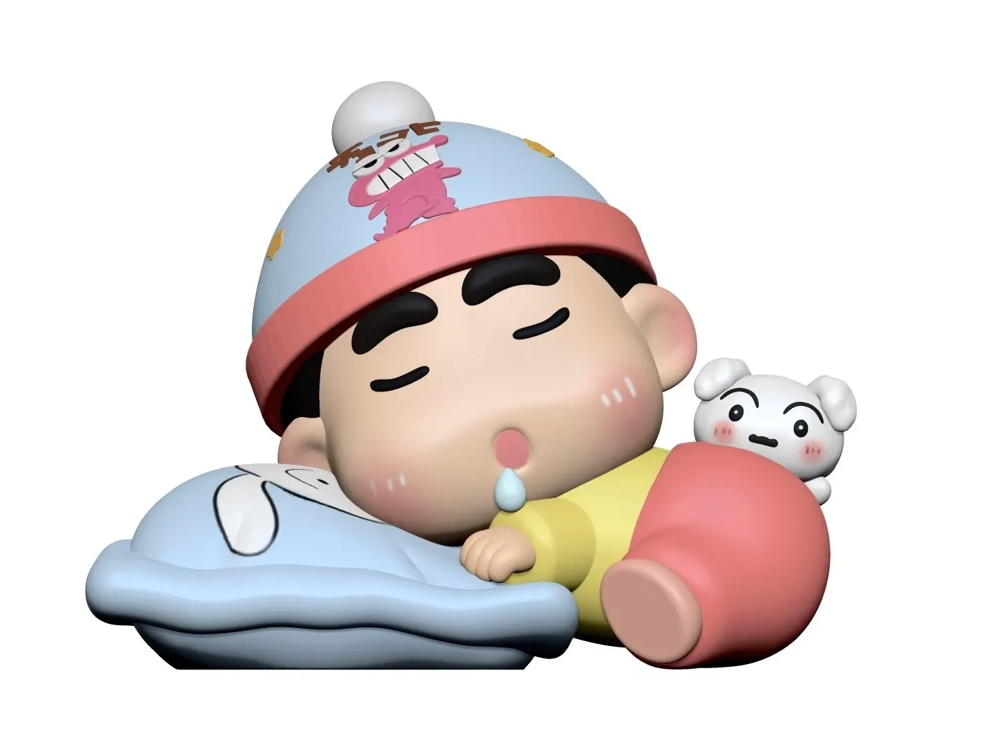 Sleeping Crayon Shin-chan by Knitted toys MakerWorld: Download Free 3D ...