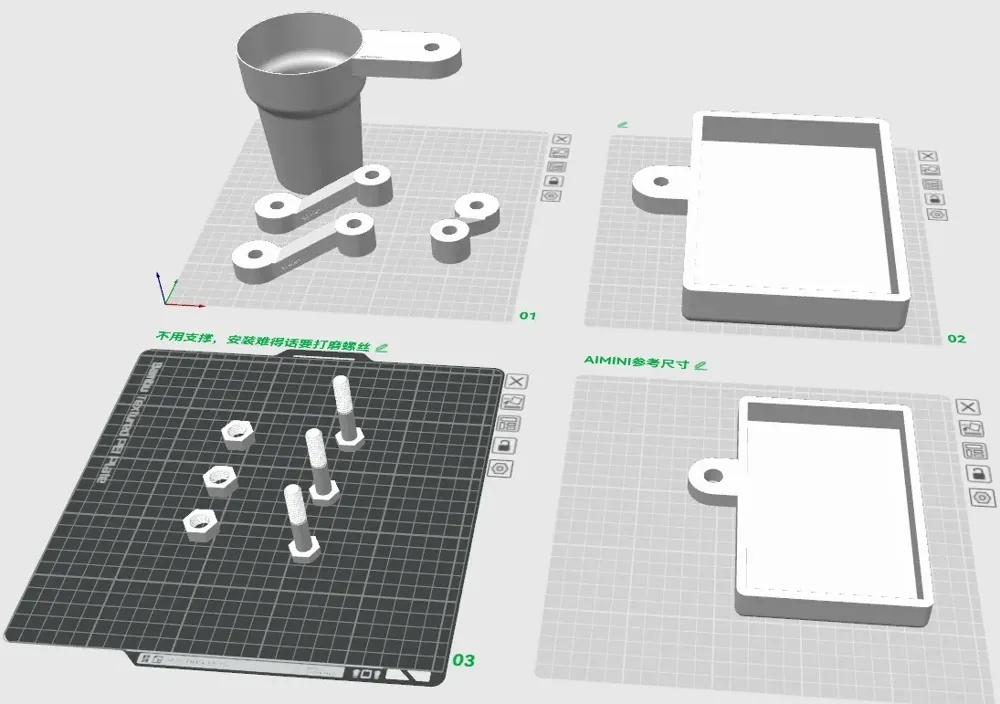 Multifunctional Car Cup Holder Expansion Platform (No AMS, Glue ...