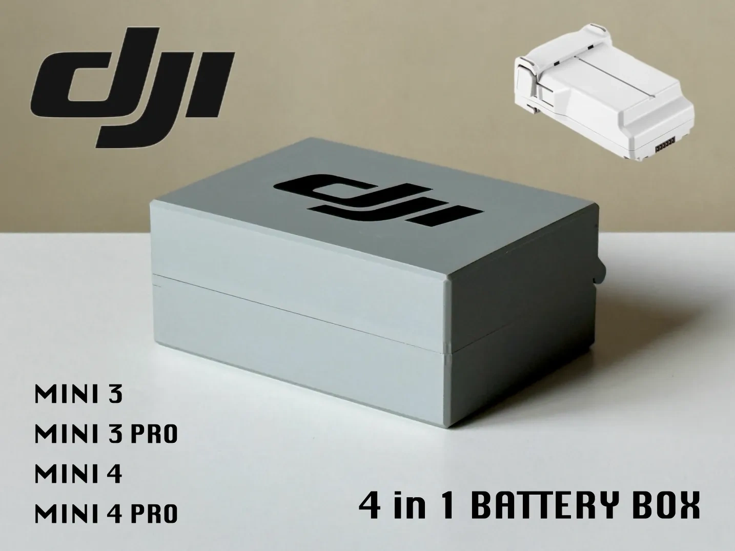 DJI Mini 4 Battery Box by wangbinbj - MakerWorld