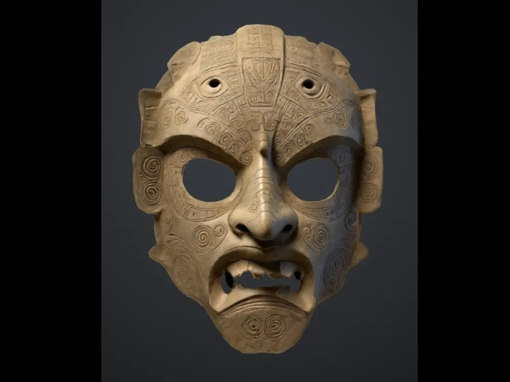 Mystical Mask of the Lost Civilization by DjipaAa - MakerWorld