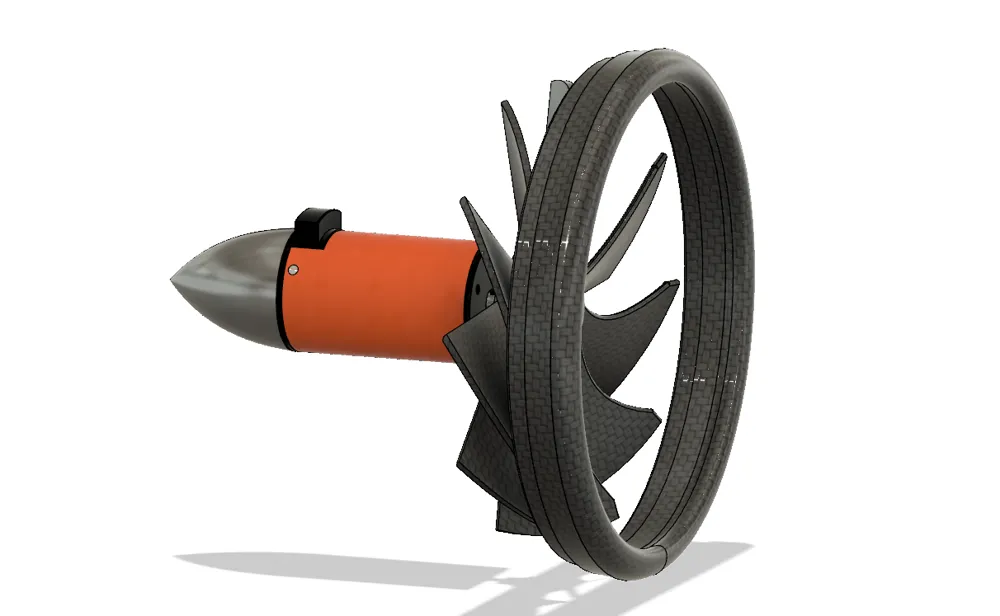 3d printed / EDF 132mm / Electric Ducted Fan / RC / by printtron_maker ...