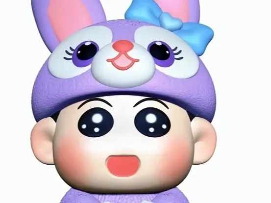 Crayon Shin-chan cosplay bunny by Knitted toys - MakerWorld