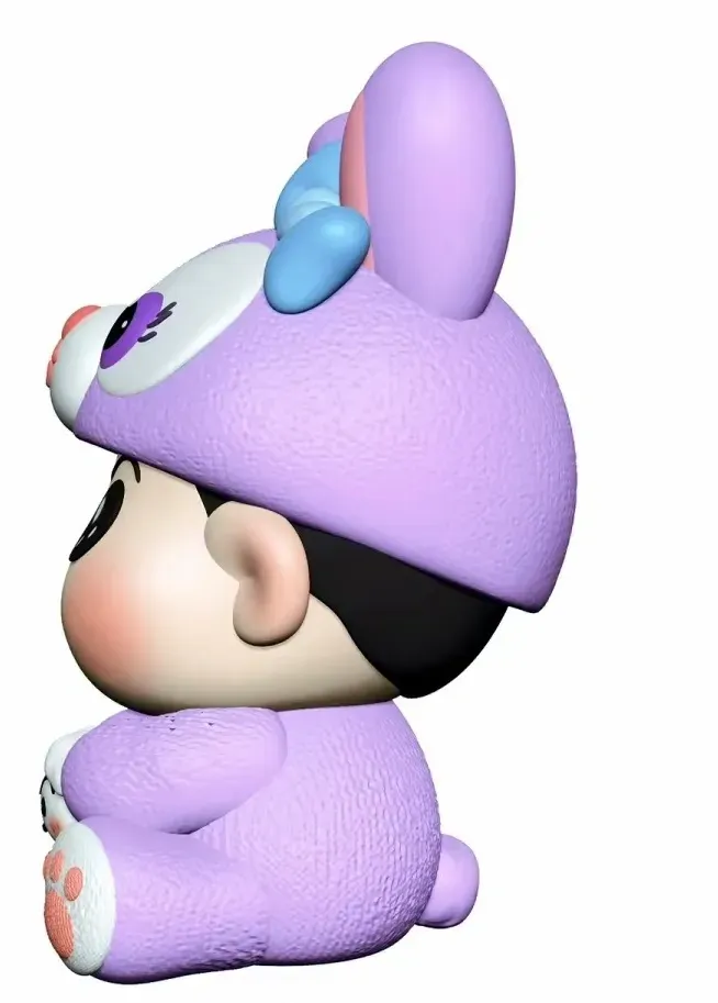 Crayon Shin-chan cosplay bunny by Knitted toys - MakerWorld