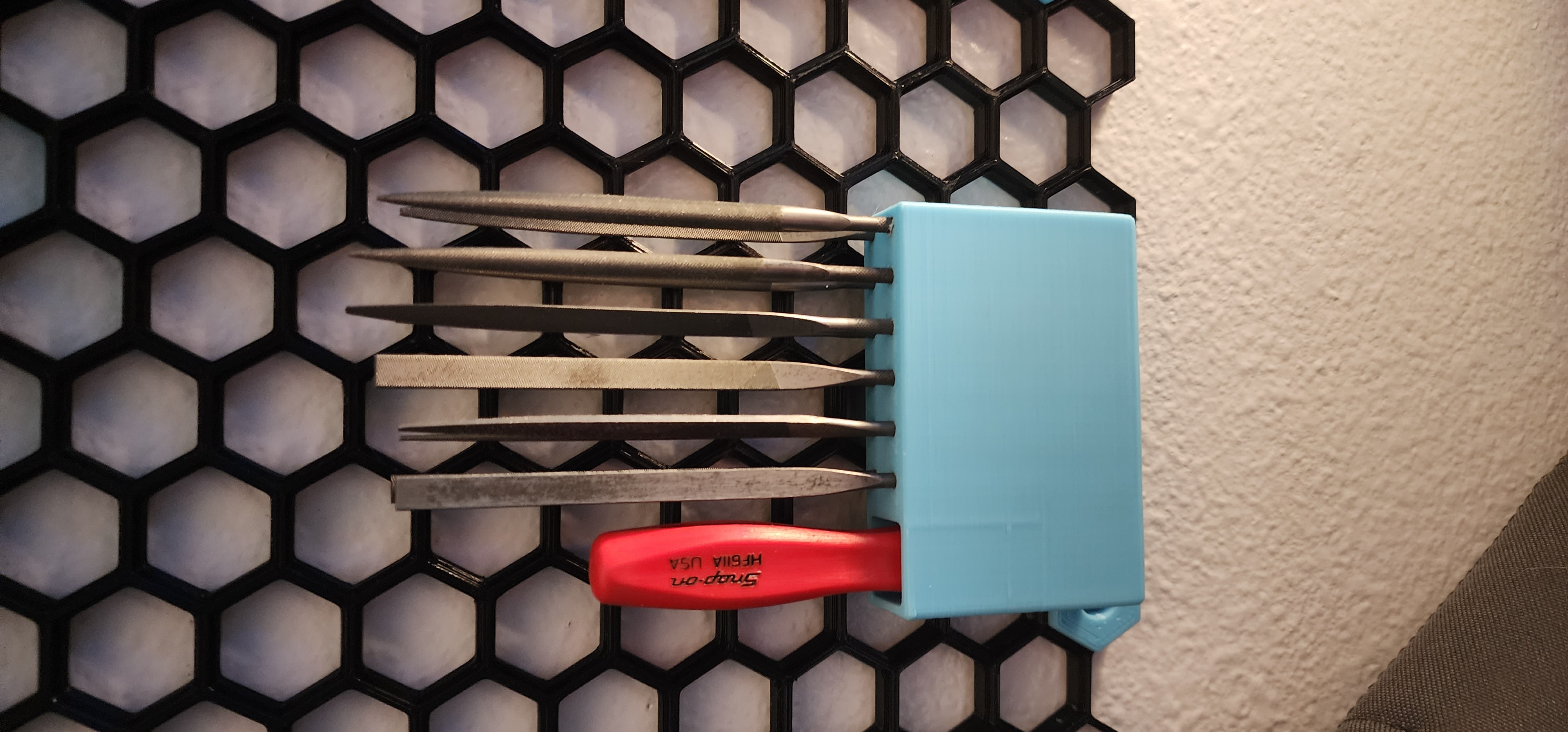 Needle File Holder Honeycomb Wall Storage by techyzone - MakerWorld
