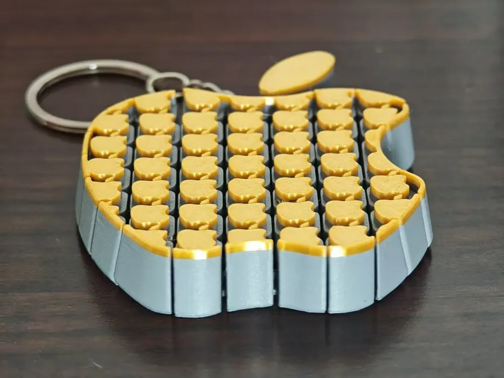 Apple Logo Hinge Keychain by 农夫 - MakerWorld