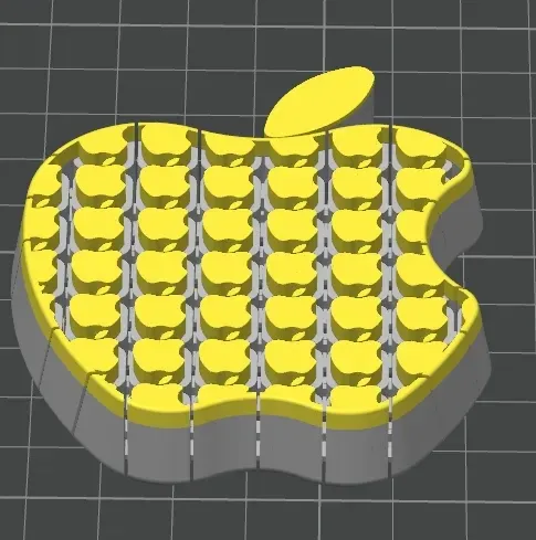 Apple Logo Hinge Keychain - Free 3D Print Model - MakerWorld