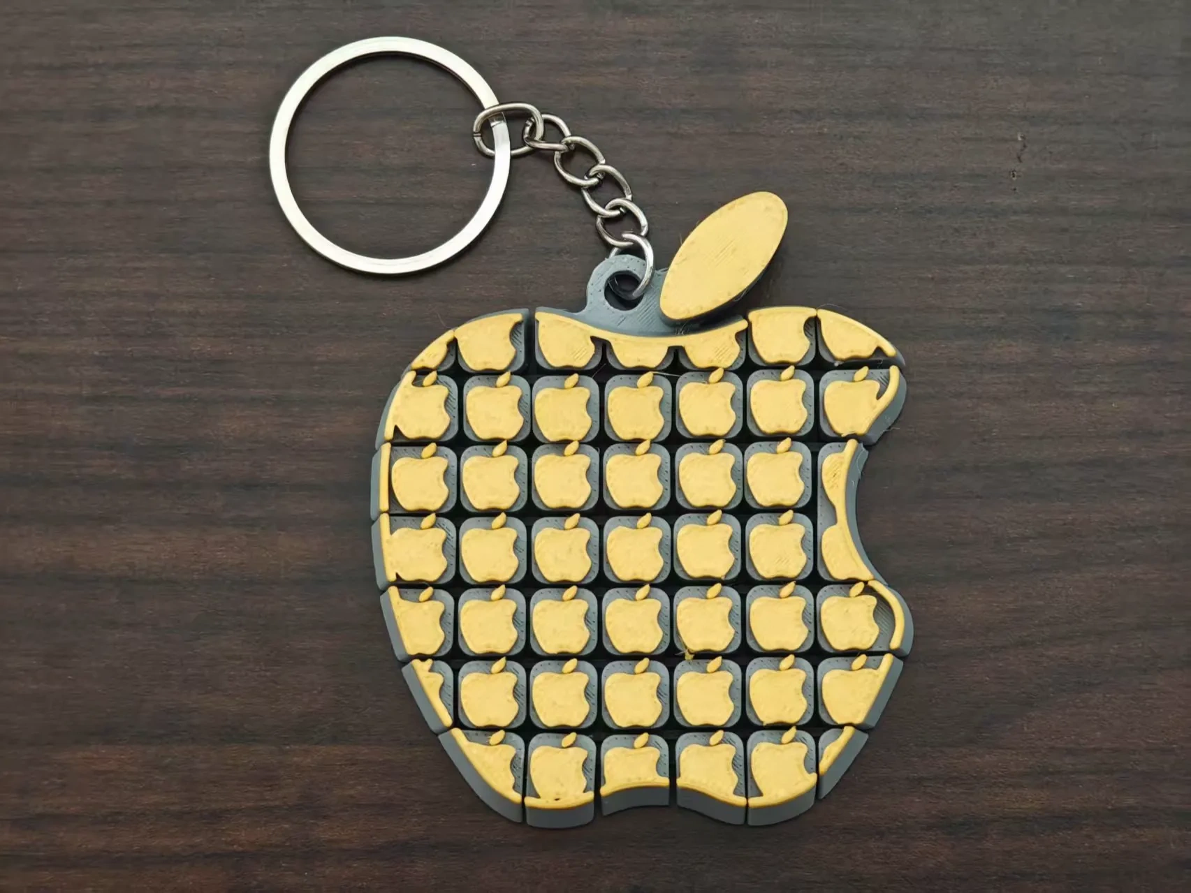 Apple Logo Hinge Keychain by 农夫 - MakerWorld
