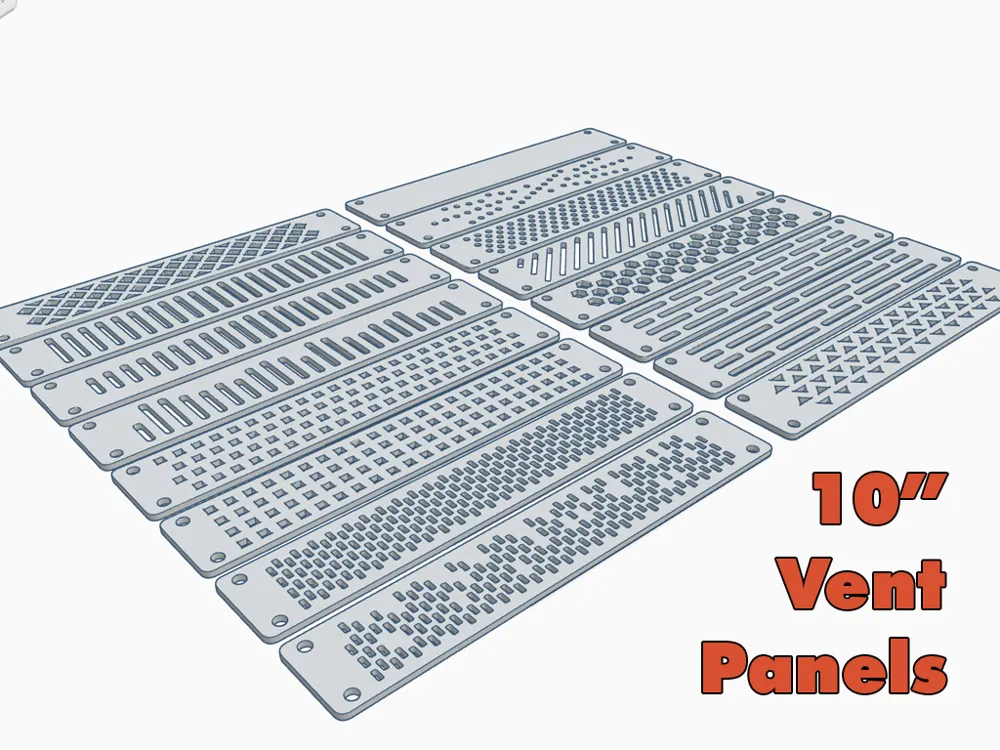 10 Inch Rack Vent Panels by n3rding MakerWorld: Download Free 3D Models