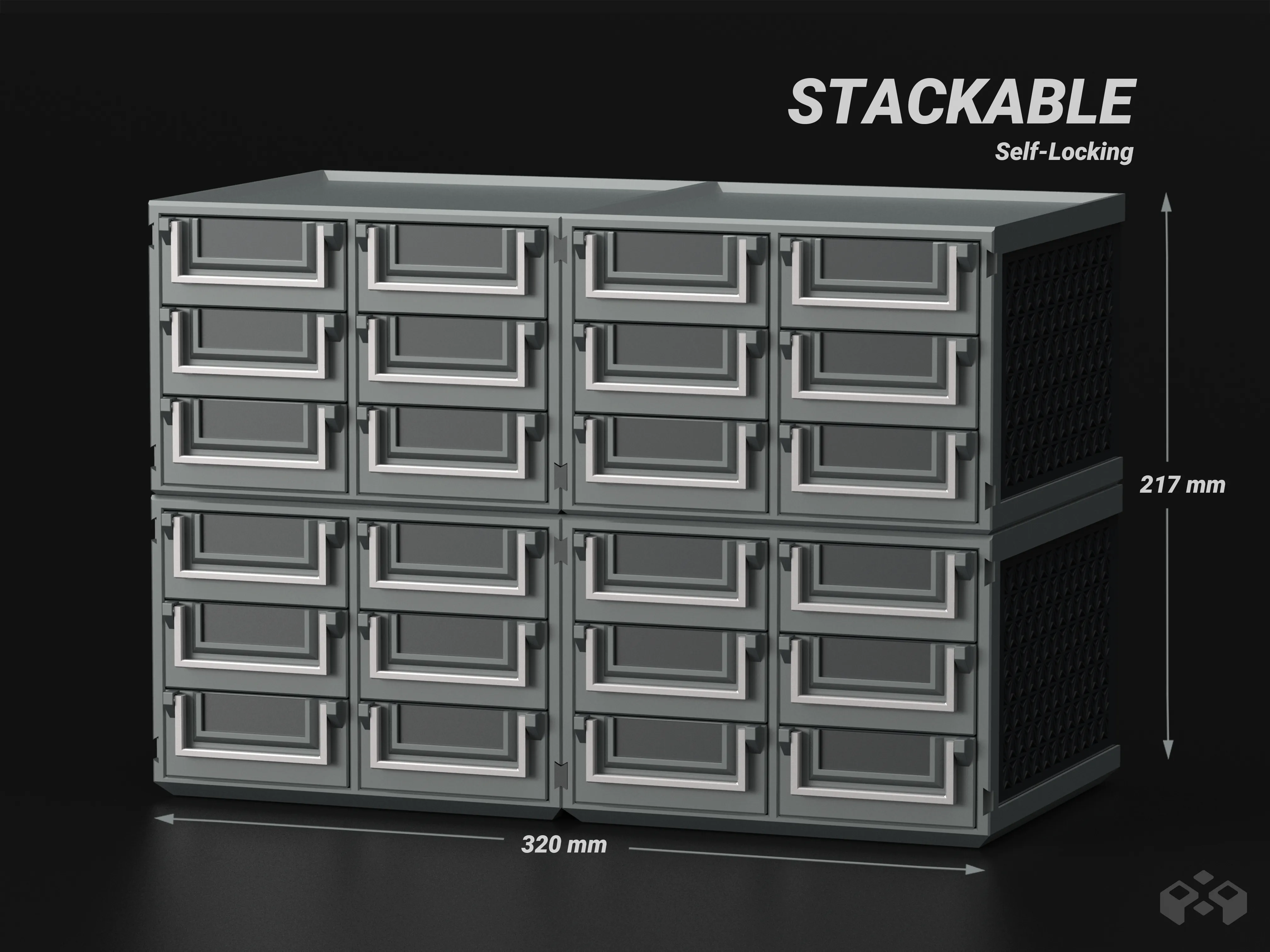 Modular Drawer System / Custom Name / Stackable - Free 3D Print Model ...