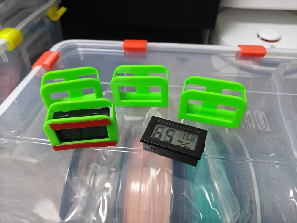 Reptile enclosure, rectangular, thermometer, hygrometer, adhesive mount ...