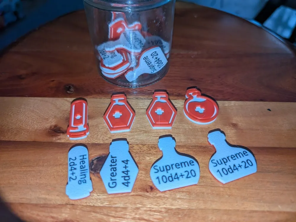 D&D 5e Heiltrank-Marken Remixt von emmes0 - MakerWorld