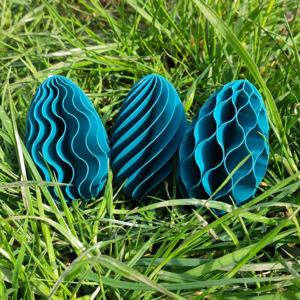 Wavy Easter Eggs by INDIRECT SHAPES - MakerWorld
