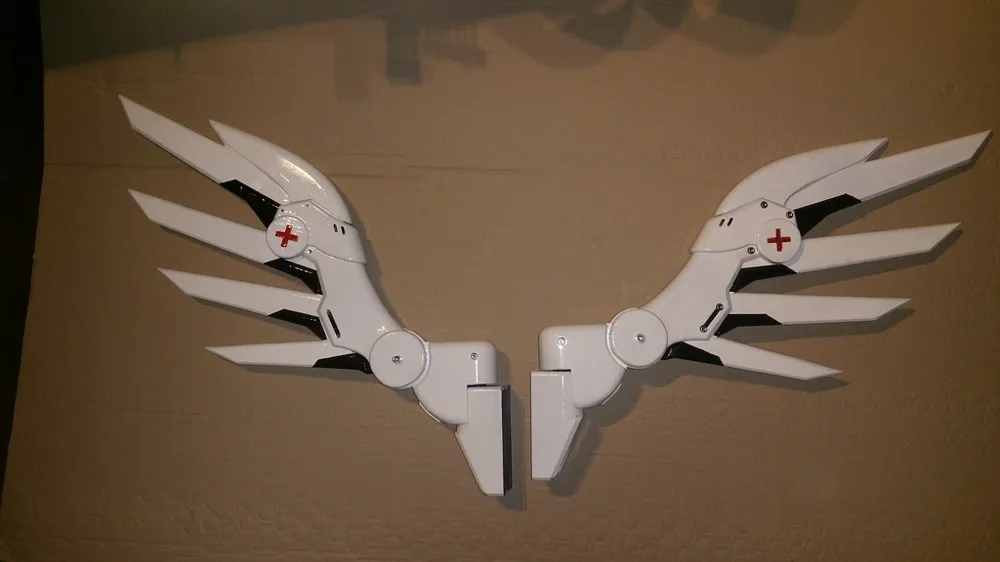 Mercy overwatch wings with backplate mount Remixed by Metatenshi87 ...