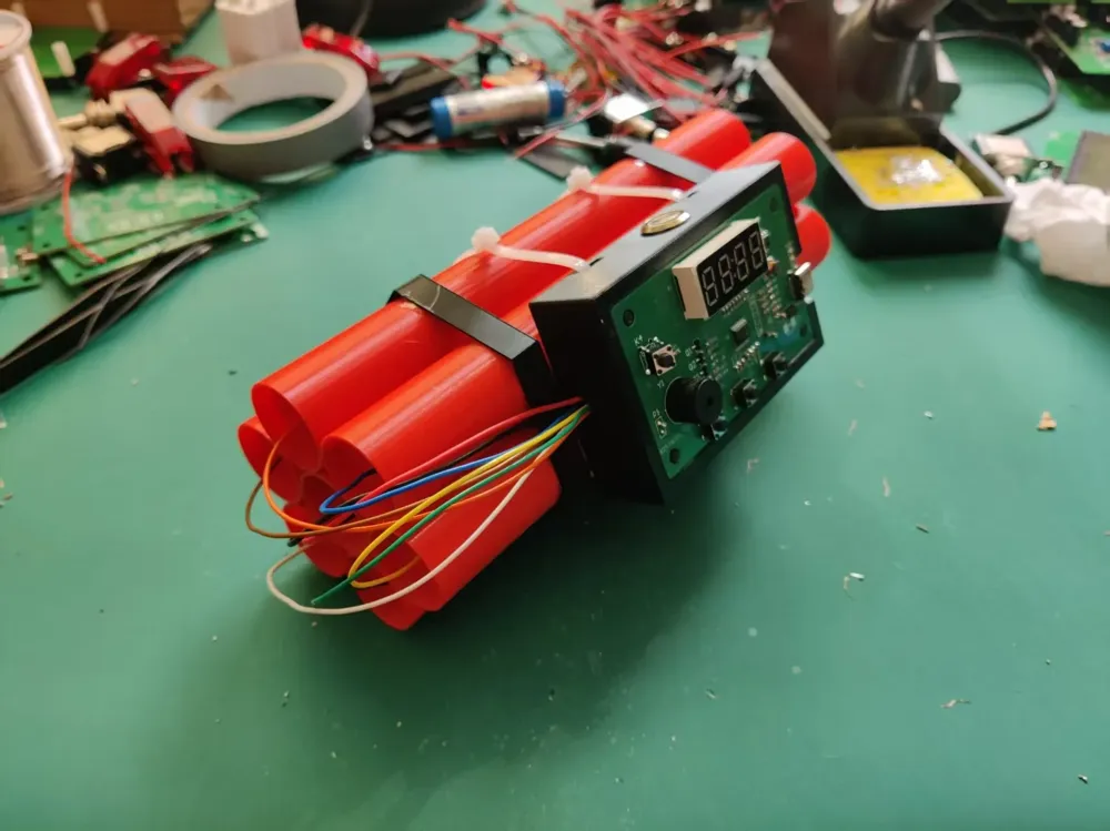 Countdown bomb model clock printable parts by user_1517808604 - MakerWorld