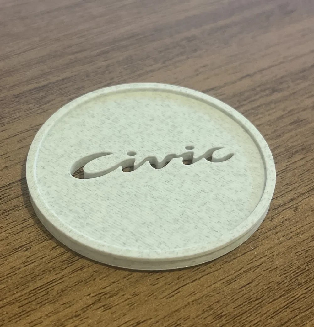 Honda Civic coaster by Rafael - MakerWorld