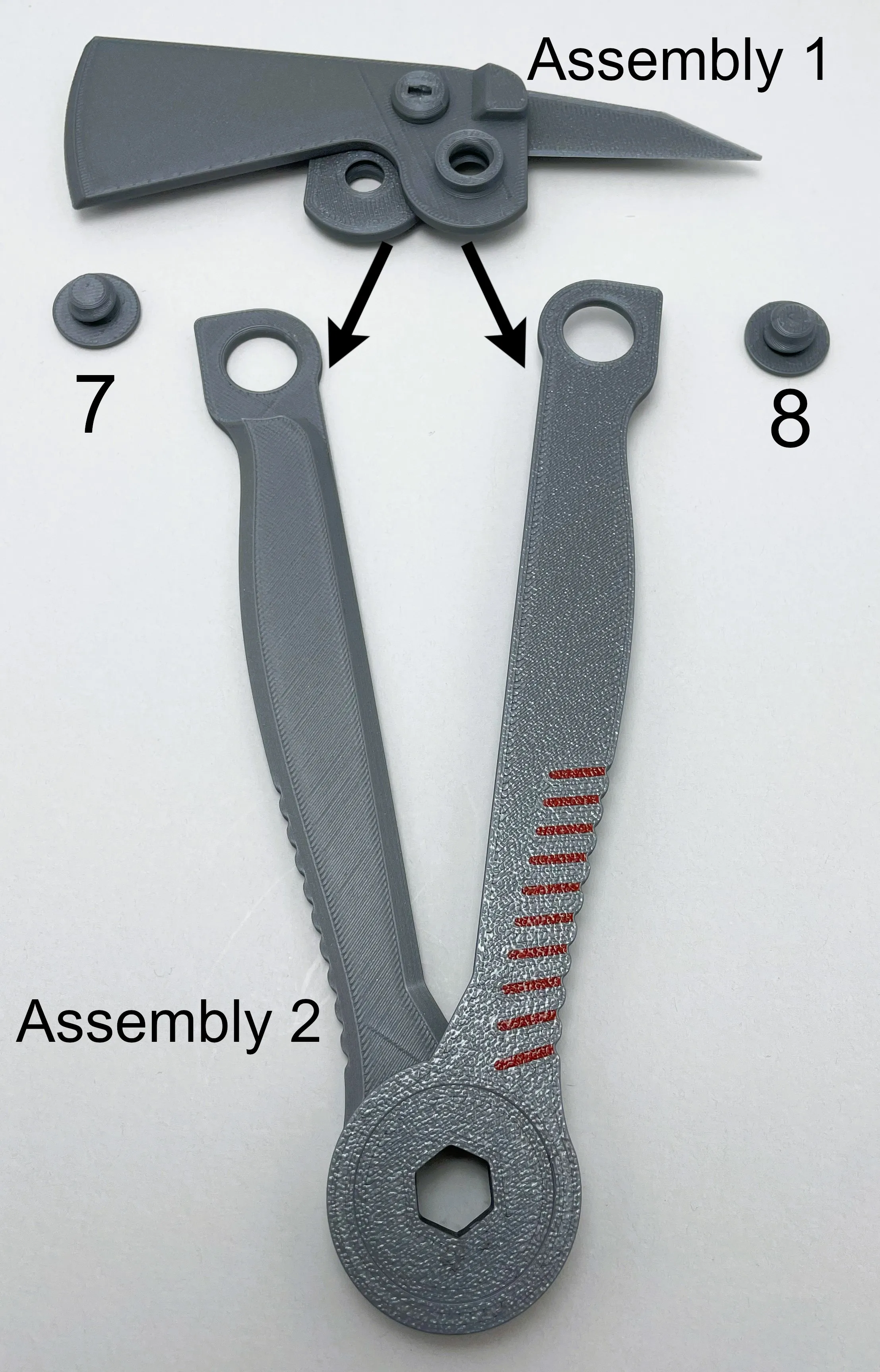 Folding Axe - Free 3D Print Model - MakerWorld