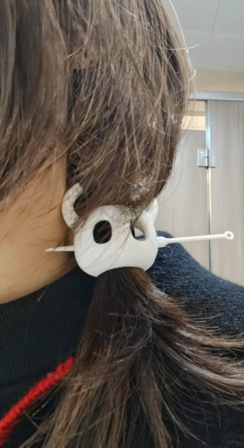 Hollow Knight: Little Knight Hairpin - Free 3D Print Model - MakerWorld