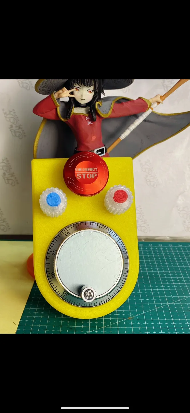 3D printed CNC handwheel encoder casing with external handwheel for 4 ...