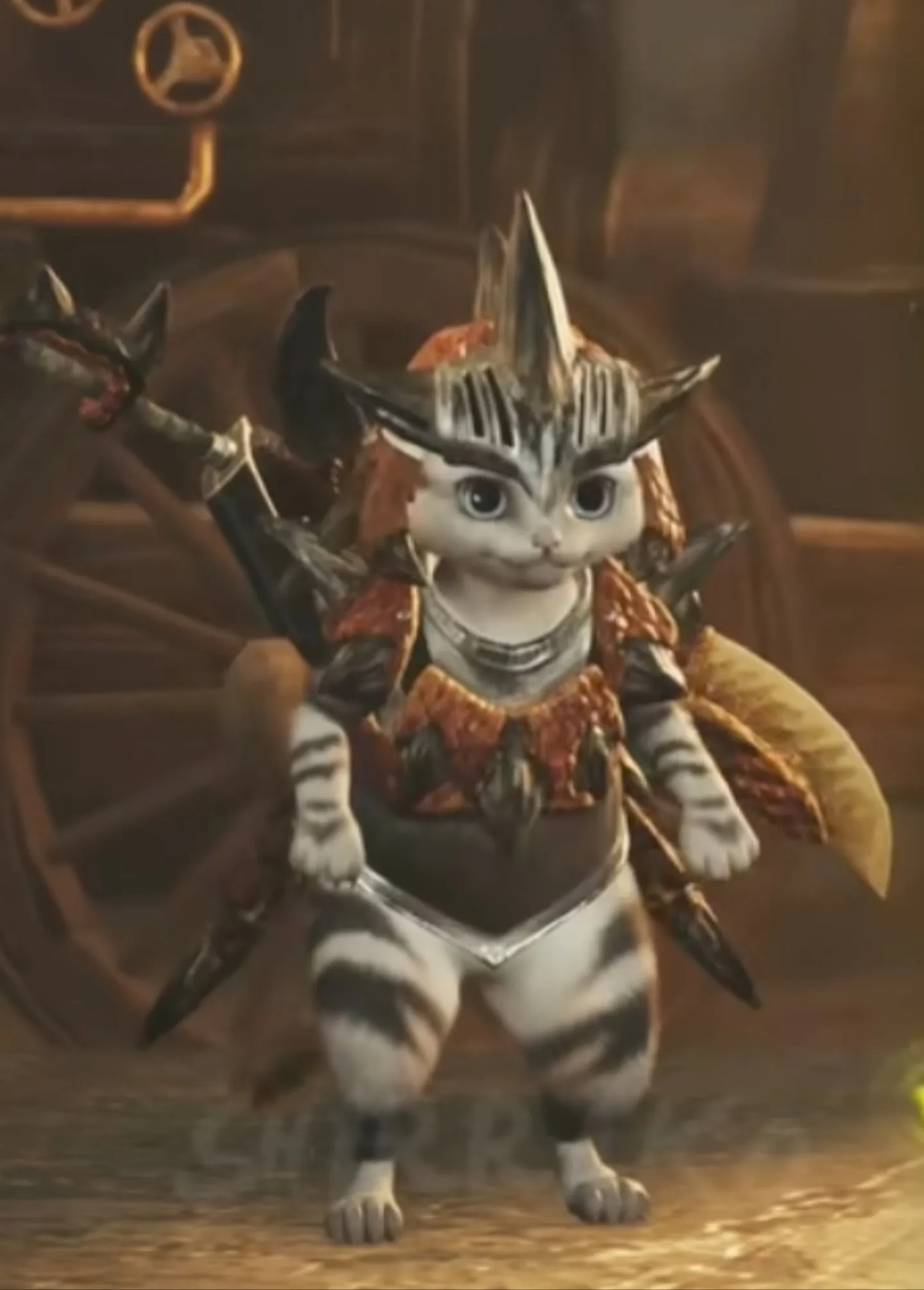 Monster Hunter - Palico Fire Dragon Helmet - Free 3D Print Model ...