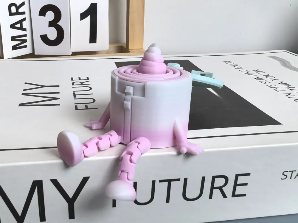 Mischievous Spring Box Articulated Figurine Prank Toy by user ...